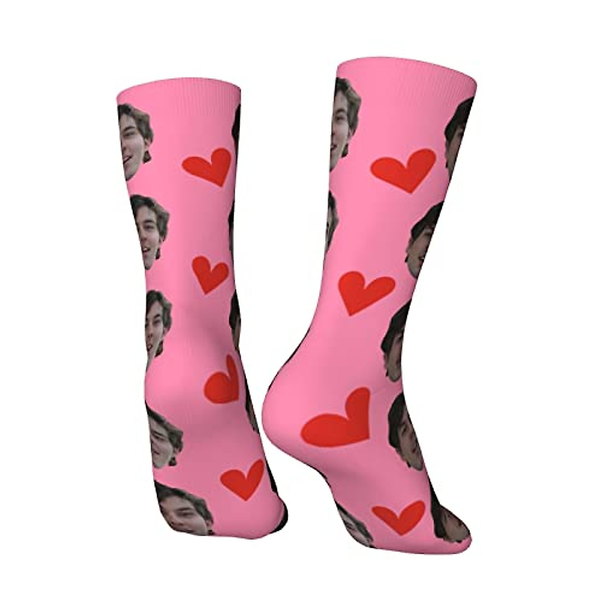 Custom Face Socks Funny Crew Socks with Faces for Men Women Cat Dog Lovers Personalized Gifts