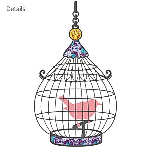 DECOWALL DW-1202 14 Birds on a Branch Kids Wall Stickers Wall Decals Peel and Stick Removable Wall Stickers for Kids Nursery Bedroom Living Room