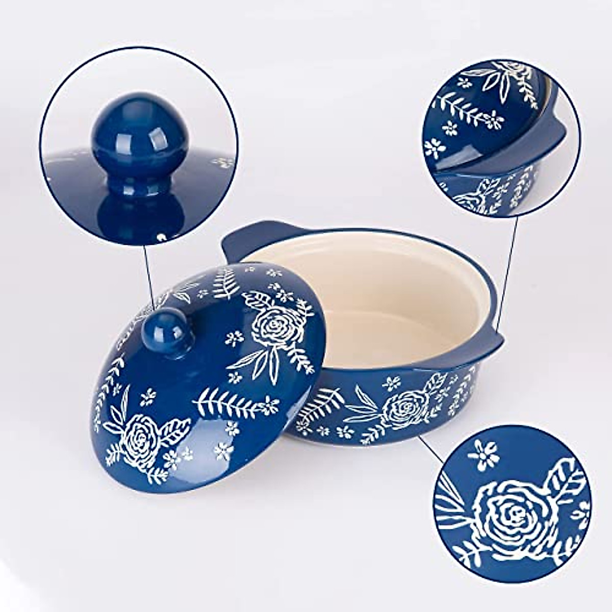 Wisenvoy Casserole Dish With Lid Casserole Dish Casserole Dishes For Oven Baking Dishes For Oven Ceramic Baking Dish