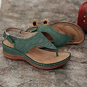 ZHOUXINGB Womens Sandals Size 10, Womens Flip Flops With Arch Support Outdoor Sandals Running Sneakers Heels Shoes Lightweight Booties Pink Heeled Sandals for Women