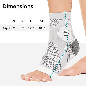 BraceAbility Neuropathy Socks - Peripheral Neuritis Therapy Compression Diabetic Open-Toe Foot Sleeves for Ankle Gout, Nerve Damage Pain in Legs and Feet Relief Brace for Men and Women (L - 1 Pair)