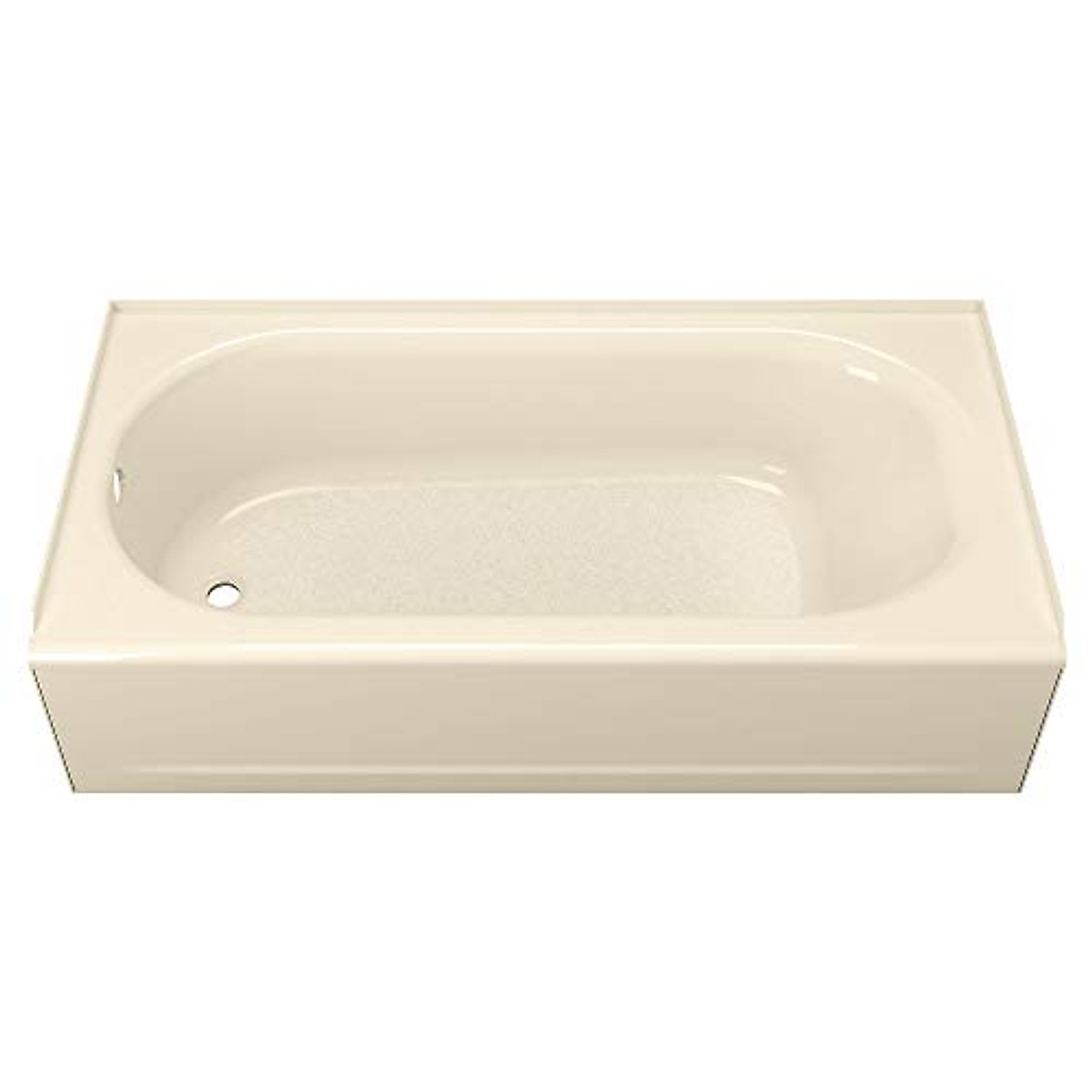 American Standard 2390202.021 Princeton 60x30-inch Apron-Front Bathtub Left Hand Drain in Bone with Deep Soak Drain in Chrome