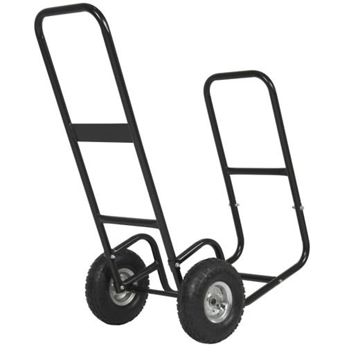 Firewood Cart Log Carrier Fireplace Wood Mover Hauler Rack Caddy Rolling Dolly