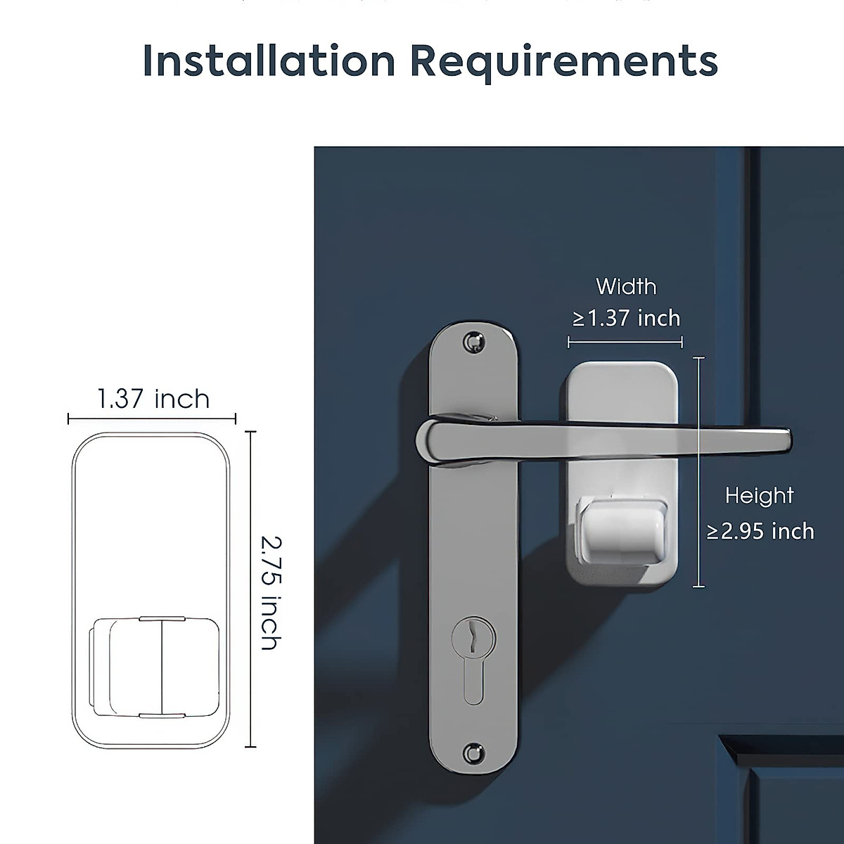 Door Locks for kids Safety (4-Pack), KRIADO Door Lever Lock,Prevents Toddlers from Opening Doors, Door Handle Lock, 3M Adhesive