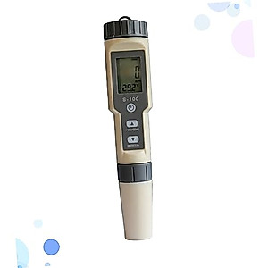 MUCKLILY Water Quality Tester Hydrometers Salt Meter Water Salimeter Automatic Hydrometer Salt Water Gravimeter Tds Water Quality Testing Pen Temperature Tester Light Grey