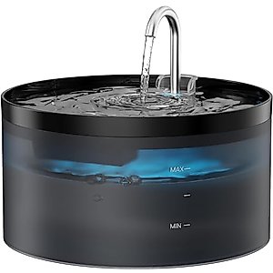 Cat Water Fountain: 108oz/3.2L Cat Fountain Super Silent Pet Water Fountain - Water Fountains for Cats Indoor - Faucet Cat Fountain - Quiet Water Pump - Suitable for Cats and Dogs - BEMOONY