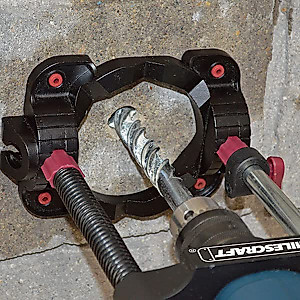 Milescraft 1368 DrillMate Portable Drill Guide - NO CHUCK. Must have 43mm Diameter Collar International Style Drills. Multi-Angle Drilling with Control Spring. NOT FOR MOST DRILLS|Black