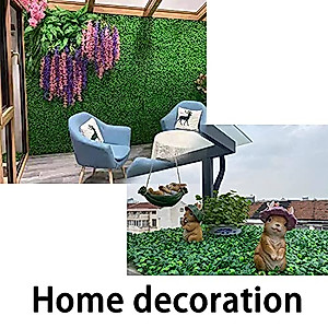 12pcs 24x16 inch Grass Wall Backdrop Greenery Garden Privacy Panels Screen for Outdoor Indoor Fence Backyard and Wall Decor, Realistic Artificial Boxwood Panels Topiary Hedge Plants (12pcs Set)