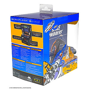 My Arcade Space Invaders Micro Player: Mini Arcade Machine Video Game, Fully Playable, 6.75" Collectible Premium Edition
