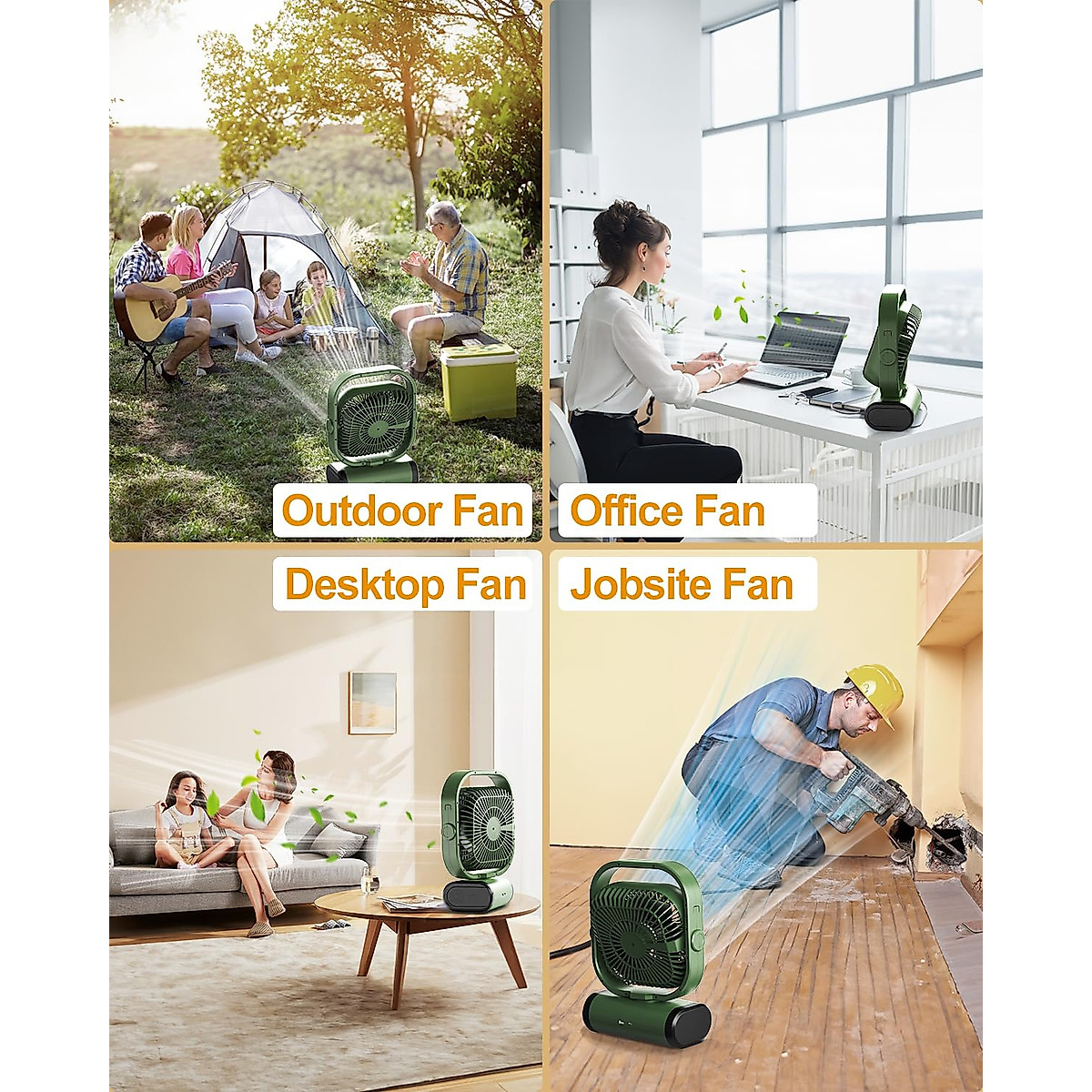 30000mAh Portable Fan Rechargeable with Remote & Oscillating,Battery Operated Fans with Lantern & Timers,Rechargeable Fan for Bedroom,Dorm,Bedside,Small Cordless Fan for Camping,Outdoor,Power Outages