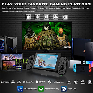 arVin Wireless Gaming Controller for iPhone, iOS, Android, Samsung Galaxy Wireless Gamepad Joystick Play Call of Duty Mobile, Genshin Impact, Minecraft, Diablo Immortal