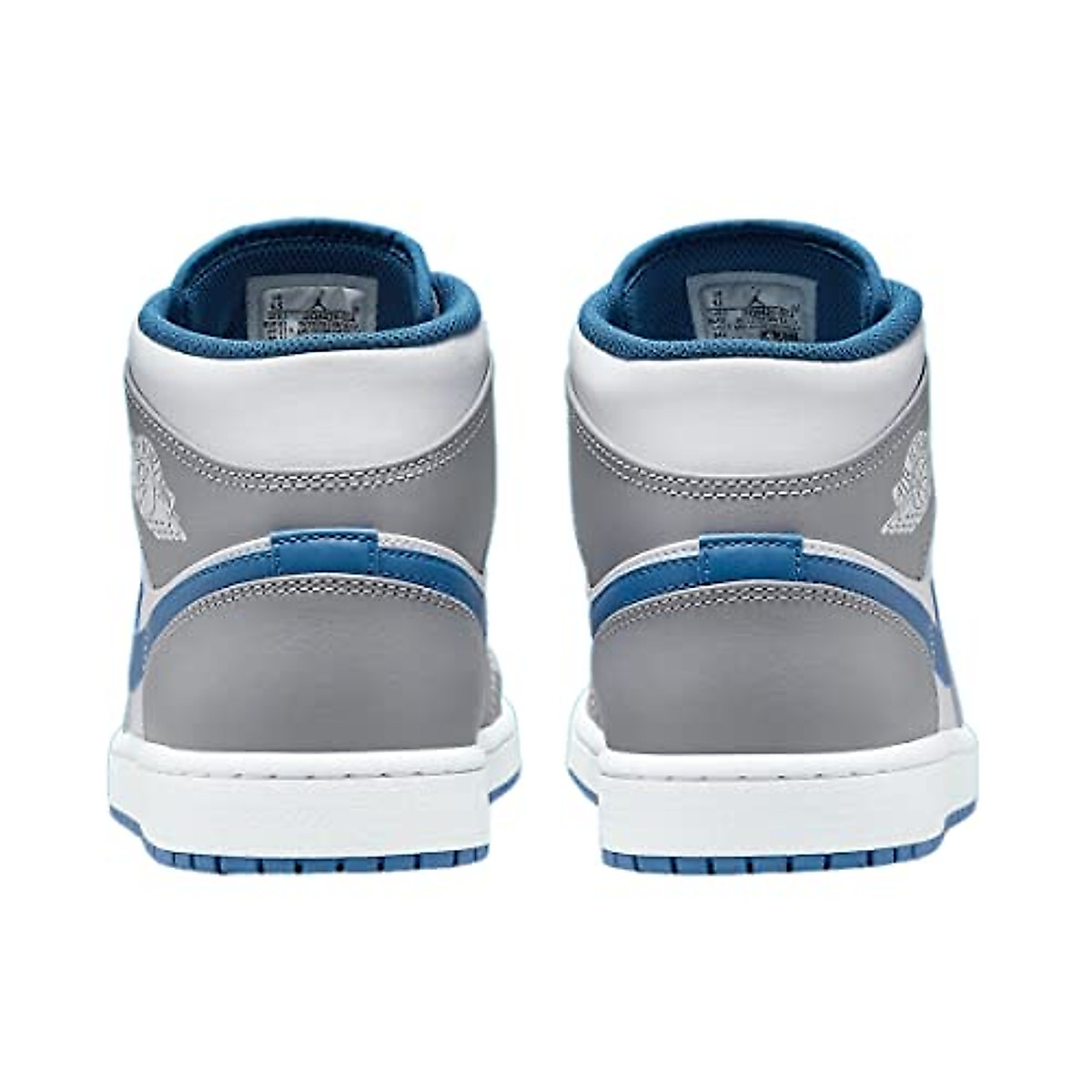 Nike mens Air Jordan 1 Mid Shoes, Cement Grey/White-true Blue, 10.5