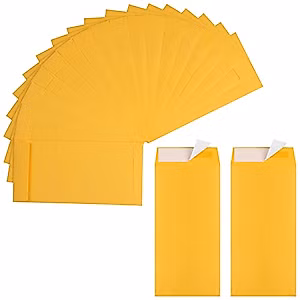 Cash Envelopes 120 Pack 3.2x6.6inch, Money Envelopes for Cash, Brown Kraft Paper Money Saving Envelopes, Key Envelopes for Coins, Checks, Gift Cards & Tickets