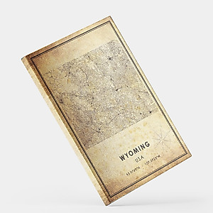 Wyoming Map Print Wyoming Map USA Map Art Wyoming City Road Map Poster Vintage Gift Map