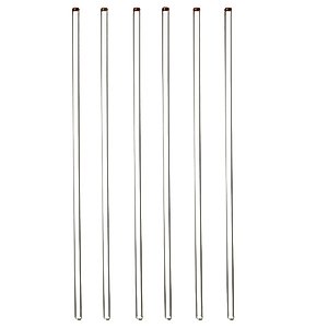 6Pcs Glass Stir Sticks Glass Stirring Rod 12" Long 1/4'' Diameter with Both Ends Round (6)