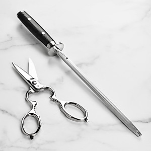 Yaxell Ran Plus 16 Piece Knife Set - Made in Japan - 69 Layers VG10 Damascus, Dark Ash Block