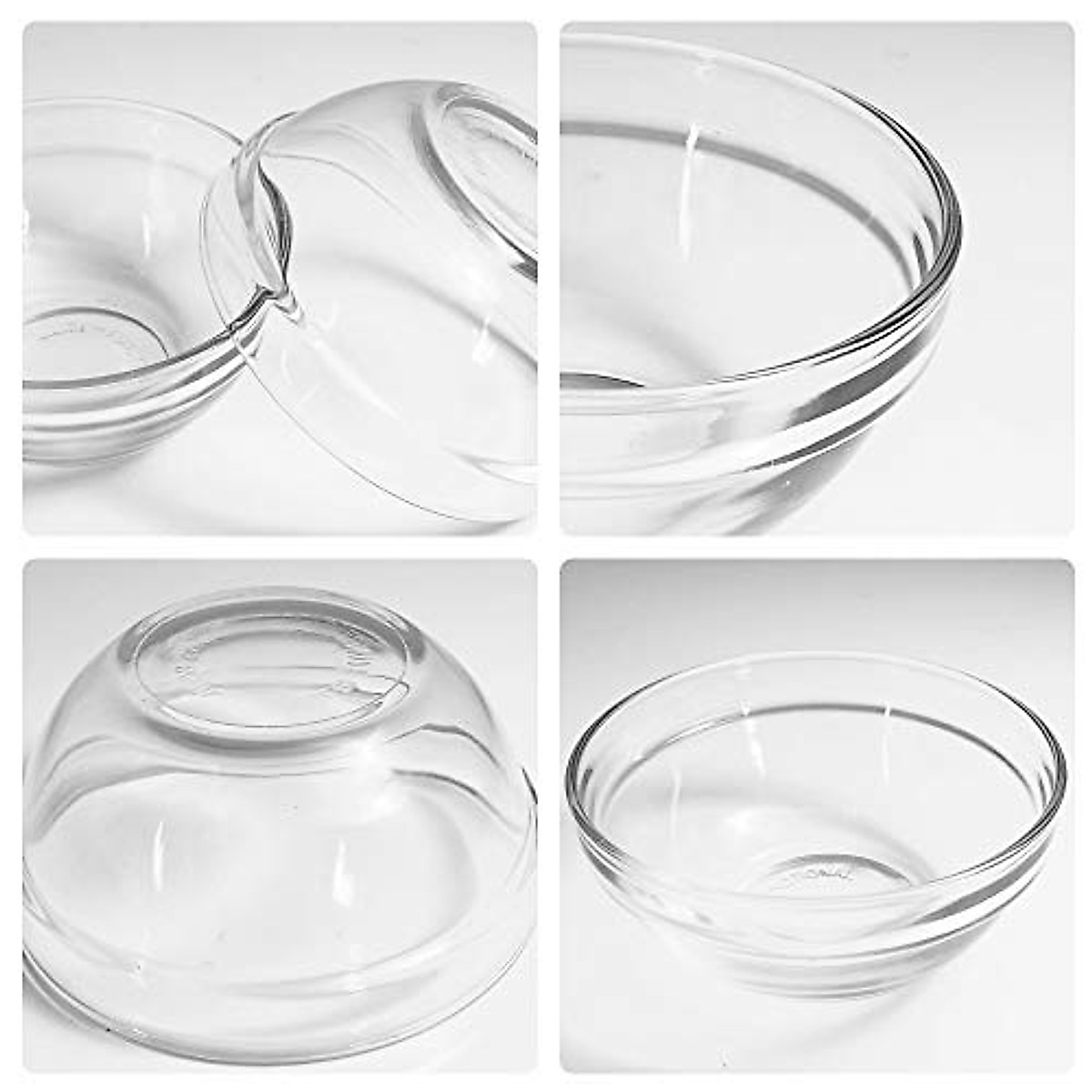 SZUAH 16 Pack Small Glass Bowls 4 Inch Prep Bowls 6.5 OZ Serving Bowls Microwaveable Stackable Clear Glass Bowls for Kitchen, Dessert, Dips, Nut and Candy Dishes, Dishwasher Safe