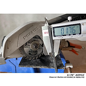 3Pack 3 Inch 24T Carbide Circular Saw Blade for Cuts Woods, Plastic, PCV, Acrylic, Aluminum, 7/16" Arbor Compatible with All Dremel Saw-MAX, Ultra-Saws, RotoZip Saws, Rigid 3" Multi-Material Saw