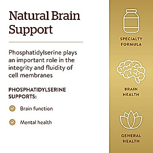 Solgar Phosphatidyl-Serine 200 mg, 60 Softgels - Premium Brain Health Supplement, Supports a Healthy Mind & Cognitive Function - Gluten Free, Dairy Free - 60 Servings