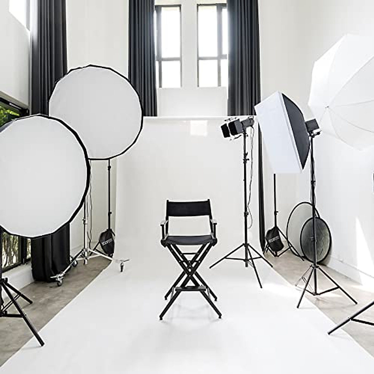 Backdrop Stand 6.5x10ft/2x3m, BDDFOTO Photo Video Heavy Duty Background Stand Support System for Parties with Carring Bag for Green Screen Muslin