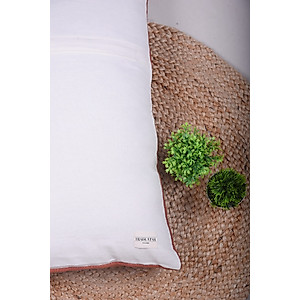 Trade Star Authentic Large Cushion Case Ethnic Luxurious Farmhouse Decor Modern Rustic Home Decor Pillow Cover Mudcloth Throw Pillow Cover (Rust (Solid), 14 X 22 Inch)