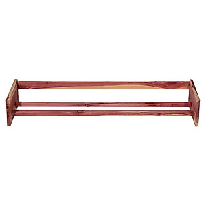 CedarFresh Stackable Cedar Shoe Rack, 29"l x 12"d x 5.5"h