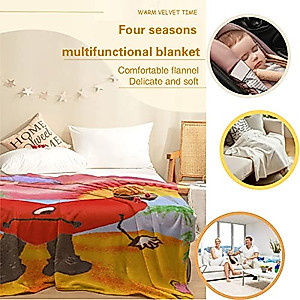 Haidguiin Throw Blankets Cute Blanket Bedding Blankets Sofa Blankets Flannel Blankets Air Conditioning Blanket Fans Gifts