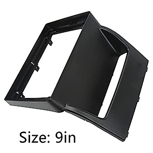 Qiilu Car Stereo Dash Radio Fascia Kit, 9in Car Stereo Radio Fascia Seamless Fit Replacement for KIA Carnival VQ 2006‑2016