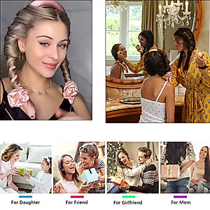 Heatless Curler Curling Rod Headband Overnight Curls Waves Satin Jumbo Large Big No Heat Hair Roller for Women