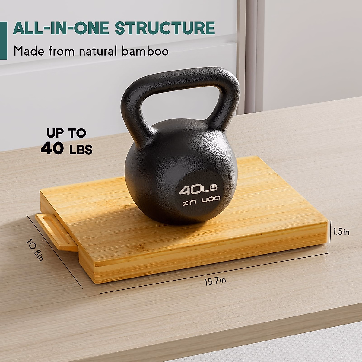 Yumkfoi Bamboo Appliance Slider, Sliding Tray for Coffee Maker, Coffee Maker Slider Tray for Counter with Rolling Wheels for Blender, Toaster, Coffee Pot, Air Fryer (10.8"W x 15.7"D)