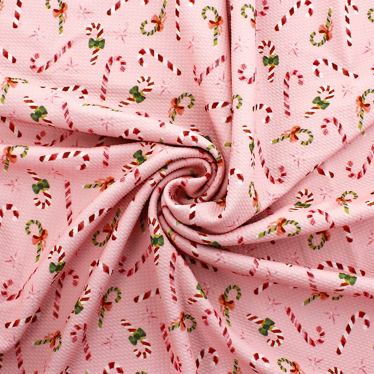 Red Candy Stripes Liverpool Bullet Fabric Textured Knit Jersey 4 Way Stretch - 1 Yard