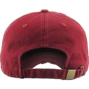 KBSV-056 BUR Panda Dad Hat Baseball Cap Polo Style Unconstructed Adjustable Vintage