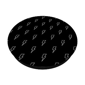 Lightning Bolt Gift Black and White Phone Grip Accessory G PopSockets PopGrip: Swappable Grip for Phones & Tablets