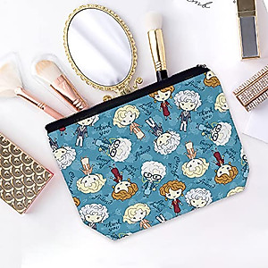 Zapelle Funny Fans Lovers Merchandis Zipper Pouch Toiletry Makeup Bag Gold Inspired Merch Gifts for Women Girls Man Birthday Present Travel Cosmetic Bag