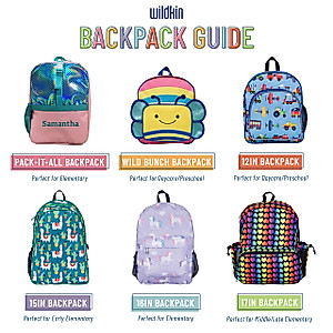 Wildkin 15-Inch Kids Backpack for Boys & Girls, Perfect for Early Elementary Daycare School Travel, Features Padded Back & Adjustable Strap (Big Fish)