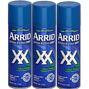 ARRID XX Ultra Clear Anti-Perspirant Deodorant Spray, Ultra Fresh, 6 Ounce (Pack of 3)