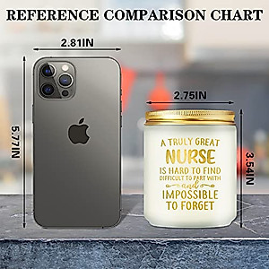 Maybeone Nurse Appreciation Gifts - A Truly Great Nurse is Hard to Find - Lavender Scented Candle Gift - Graduation, Retirement, Christmas, Birthday Gifts for Nurse - Thank You Gifts for Nurse