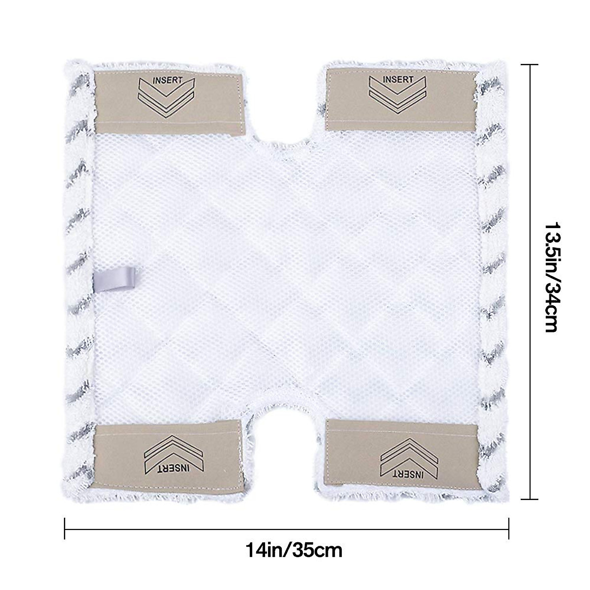 FUSHUANG 4 Pack Steam Mop Pads Compatible Shark Lift Away Pro & Genius S3973 S3973D S3973WM S5002Q S5003A S6001 S6002 S6003 Steam Mop, Part XTP184 & P184WQ