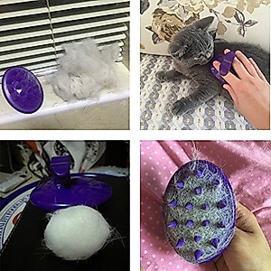 CeleMoon Cat Brush with Soft Rubber Pins, Washable Silicone Pet Brushes for Indoor Cats Grooming Shedding Massage Bath, No Scratching Removes Hair Mats Tangles and Loose Fur for Short to Long Haired