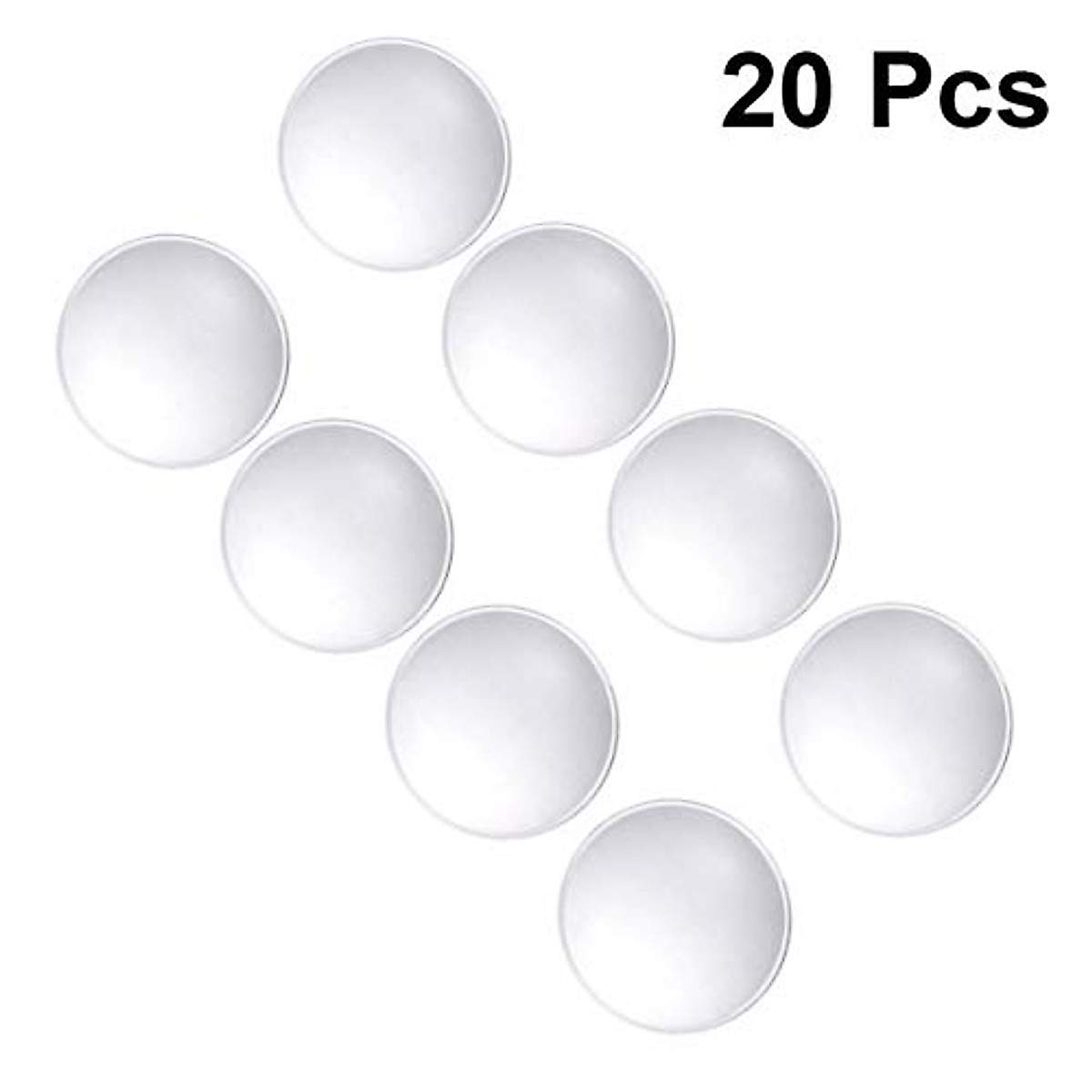 Hemobllo Optical 3D Lens for Magnifier - 20 Pcs 42mm Diameter Double Convex Lenses 68mm Focal Lengths Biconvex Lens Magnifying Glass Lens Optical Plastic PMMA Lens