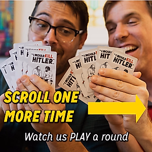 I Would Kill Hitler" - 'The What Would You Do?' Adult Party Game of Hilarious Hypotheticals - Fun Board Game for Adults - Game Night Games - Fun Game for Group Game Night Ages (3-8 Players)