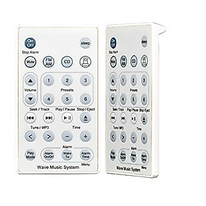 Universal Replacement Remote Control for Bose Sound Touch Wave Music Radio System I II III IV (Without Battery)-White