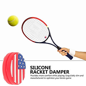 PartyKindom 6pcs Tennis Absorbers Tennis Dampener Tennis Racket Absorber Tennis Vibration Dampeners Tennis Racket Dampeners Tennis Racquet Dampener