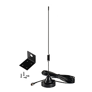 Waterproof Smart Gate Opener Extended Long Range Magnetic Base F Male Connector Receiver Antenna Compatible with Ghost TSS1XP DTP1XP DTP1 DEP2 TDS2 Etc Wireless Gate Opener Signal Booster，Eifagur