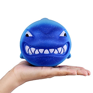 Anboor 5.5 Inches Squishies Shark Galaxy Jumbo Kawaii Super Soft Slow Rising Scented Animal Big Squishies Stress Relief Kid Toys