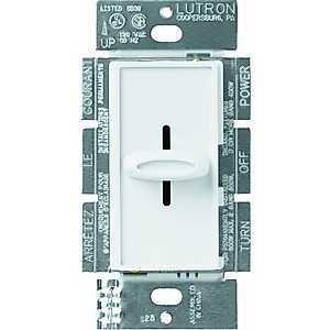 Lutron Skylark Fully Variable 5 Speed Fan Control for Variable Speed Fans | SFS-5E-WH | White