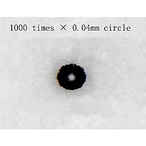 High Precision 1 Micron SEC Size Estimation Chart Transparency Defect Diameter Area Measure 1/5/10 Pieces Pack (1, 3)