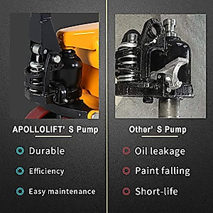 APOLLOLIFT Standard Duty Manual Pallet Jack Hand Truck 5500lbs Capacity 48" Lx21 W Fork Size