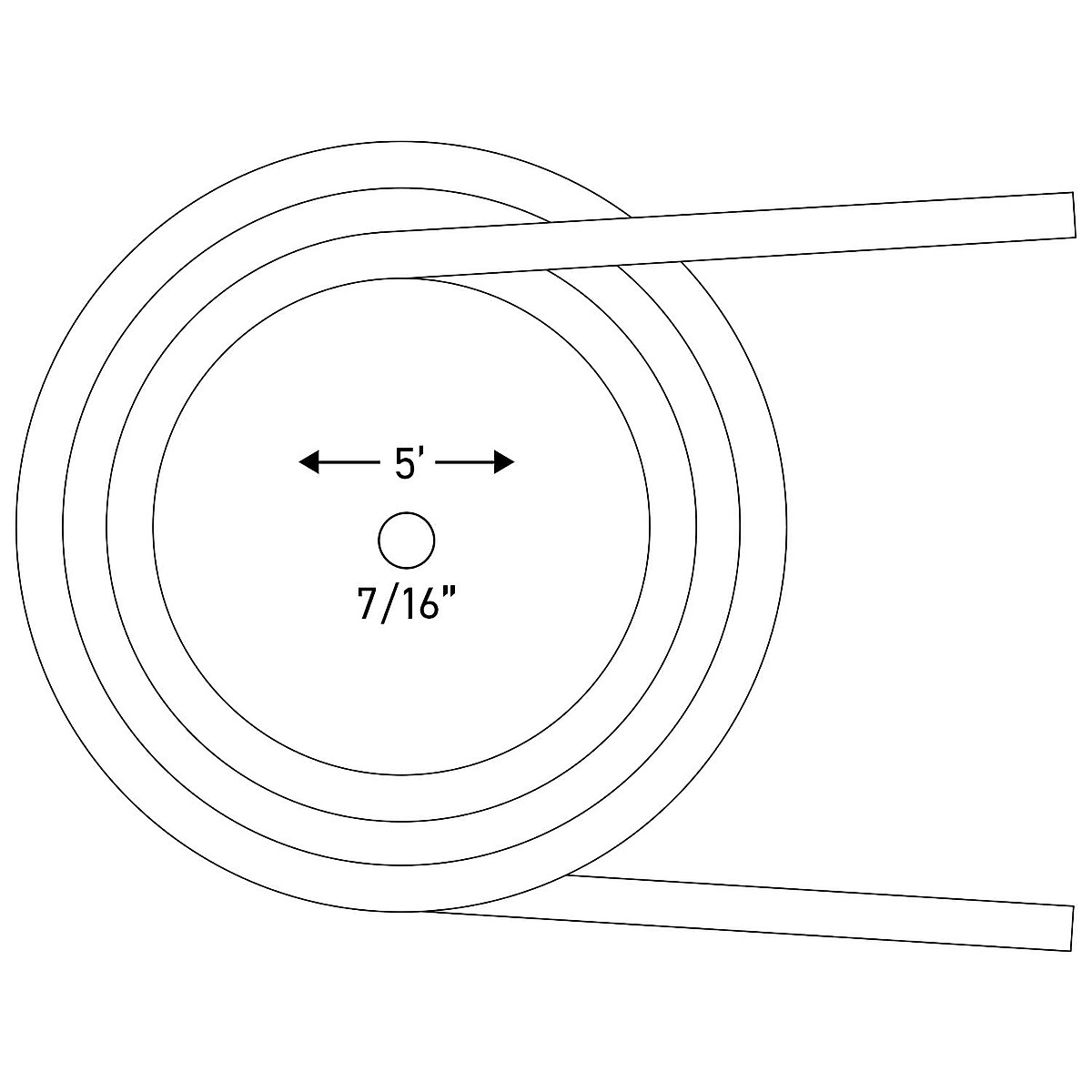 Surebonder RR-5 Full-Size Hot Glue Stick Roll, Clear, 60" (5 Feet), 7/16" Diameter (.43") - Long Glue Stick, Uninterrupted Gluing, Use With All Temperature Glue Guns