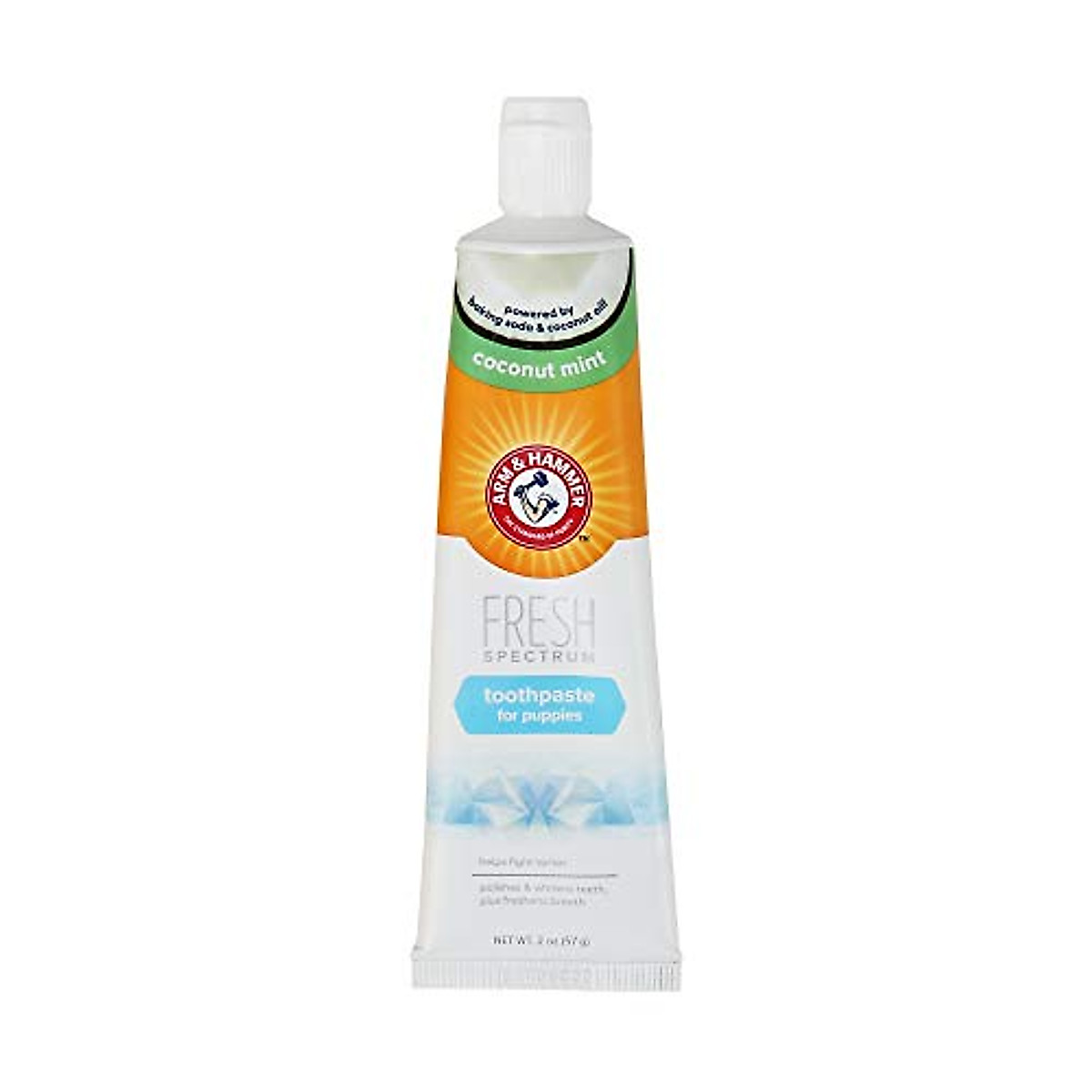 Arm & Hammer Fresh Spectrum Dog Toothpaste for Puppies, 2 oz | Baking Soda Dog Toothpaste Coconut Mint to Fight Tartar, Polish & Whiten Teeth, & Freshen Breath